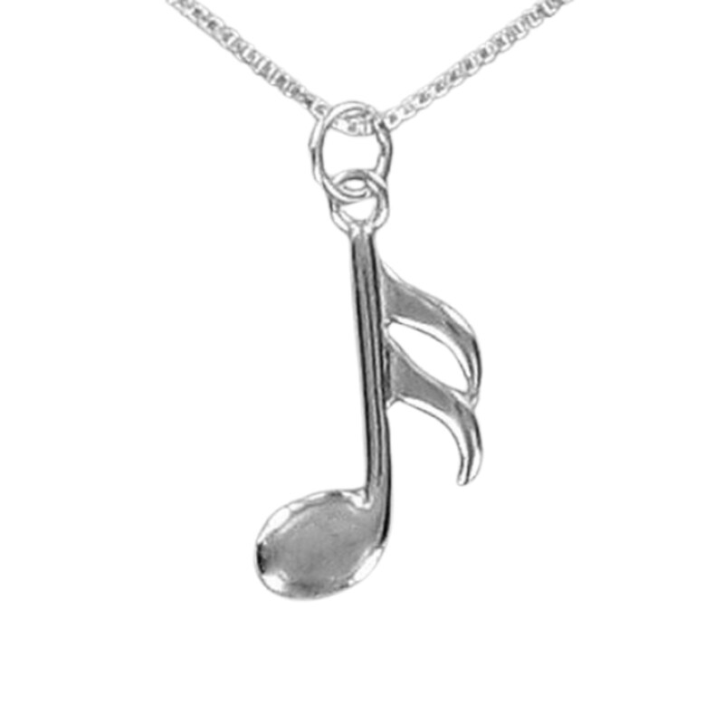 Music Note Necklace - Etsy