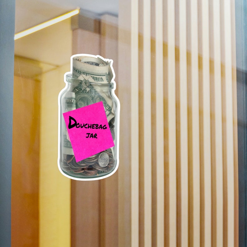 Douchebag Jar Sticker - New Girl Sticker - Schmidt - Jess - Nick Miller ...