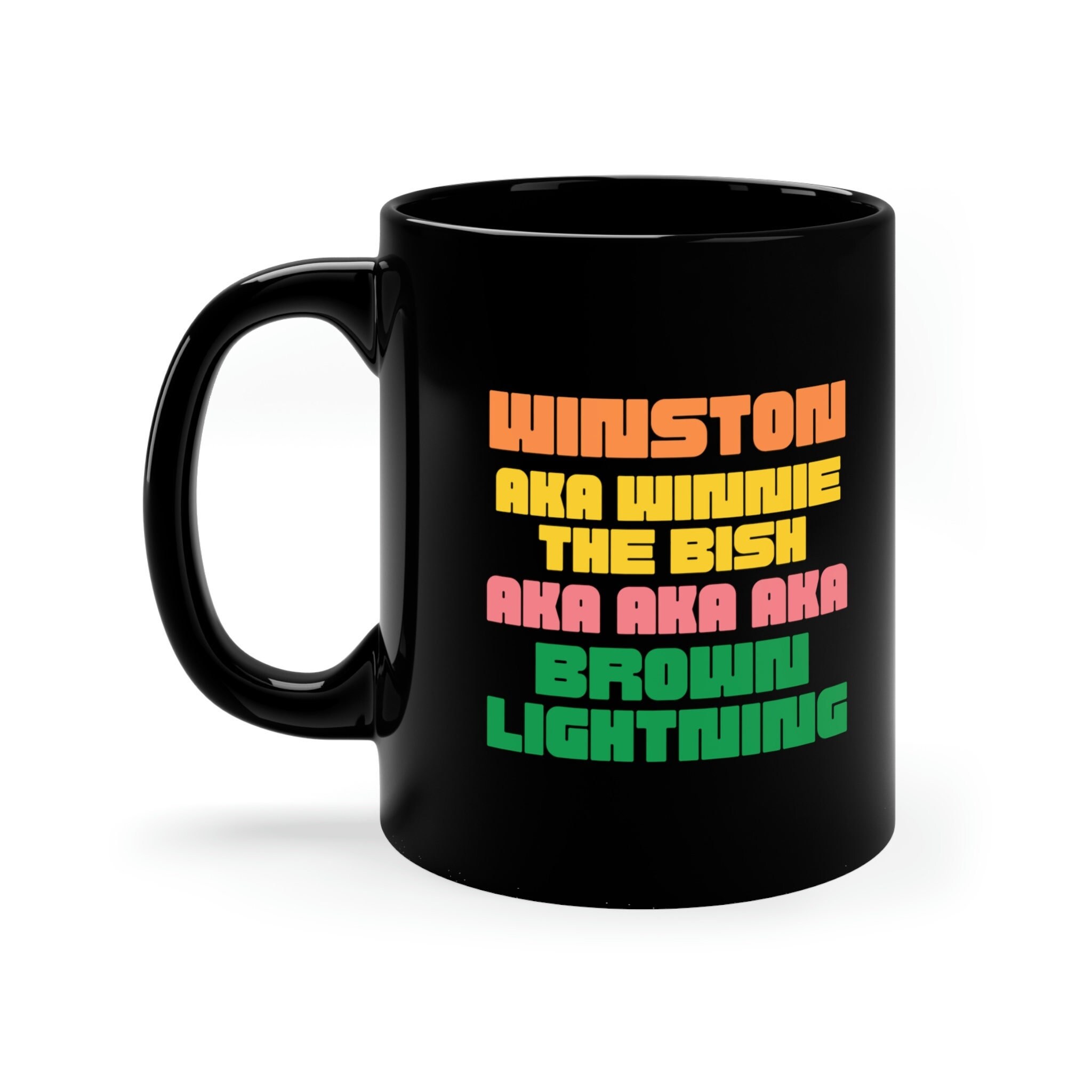 Winston Bishop Mug - New Girl - Winnie the Bish - Brown Lightning - Cup ...