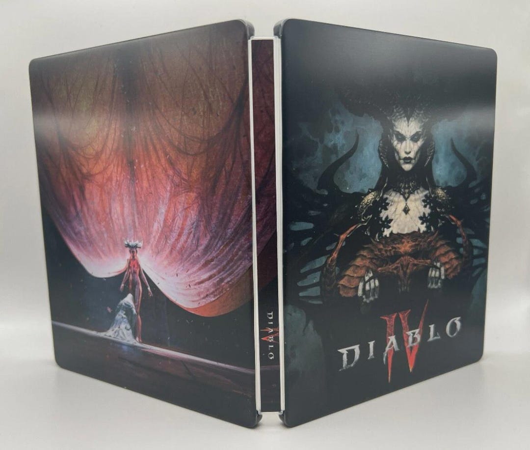 Diablo 4 Custom Made G2 Steelbook Case V2 Ps4/ps5/xbox (no Game) New - Etsy