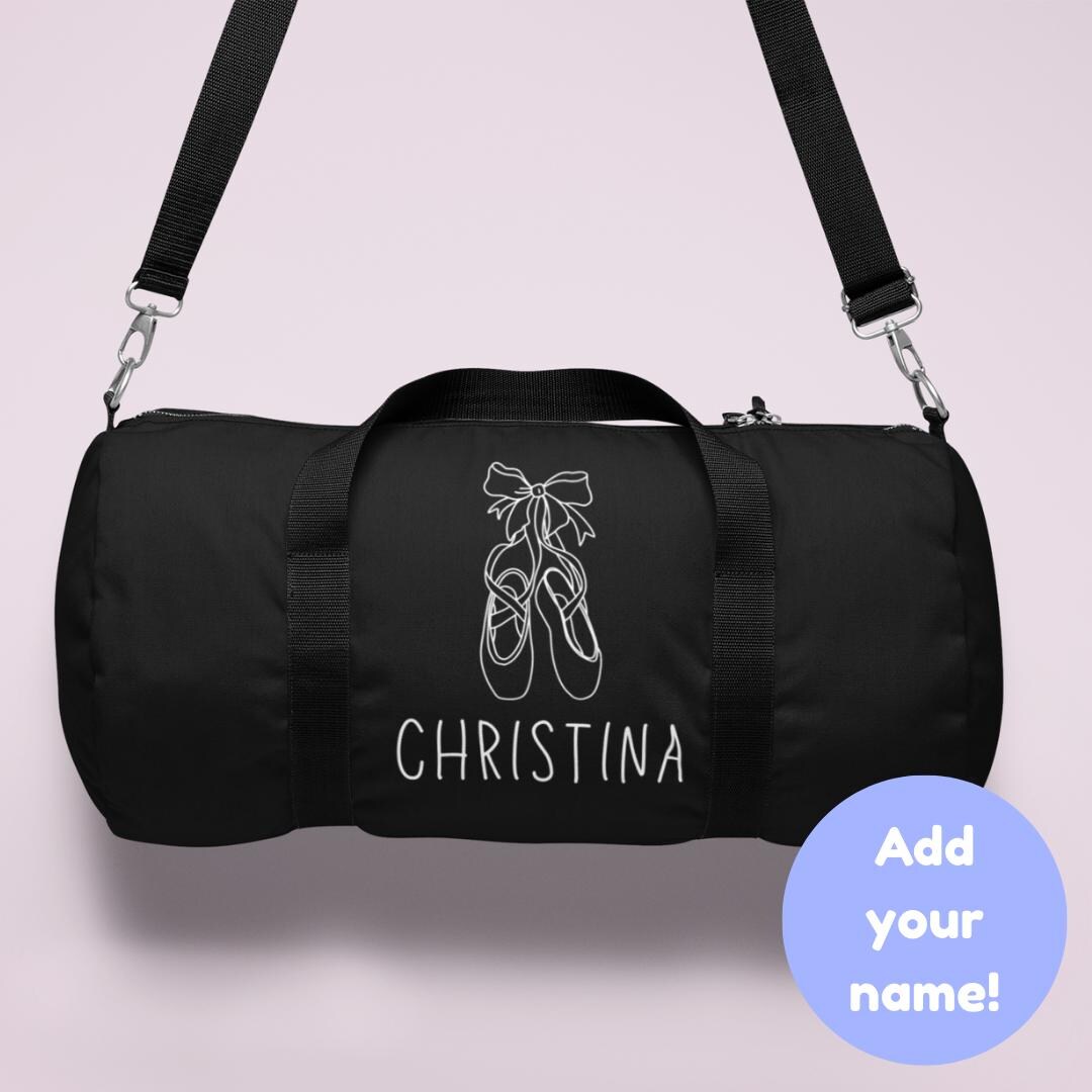 Personalized Ballet Duffle Bag: Pointe Shoe Design, Dance Gift - Etsy