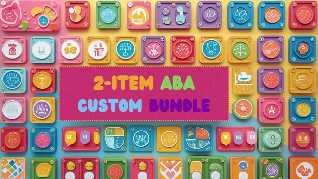 2-item Custom ABA Bundle | Choose Any Two: Token Board, First-then, or ...