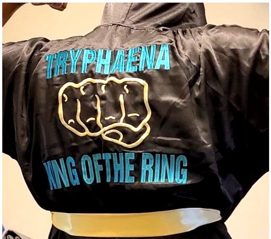 Custom Embroidered Boxing Robes Custom Made Robes Personalized Robes ...