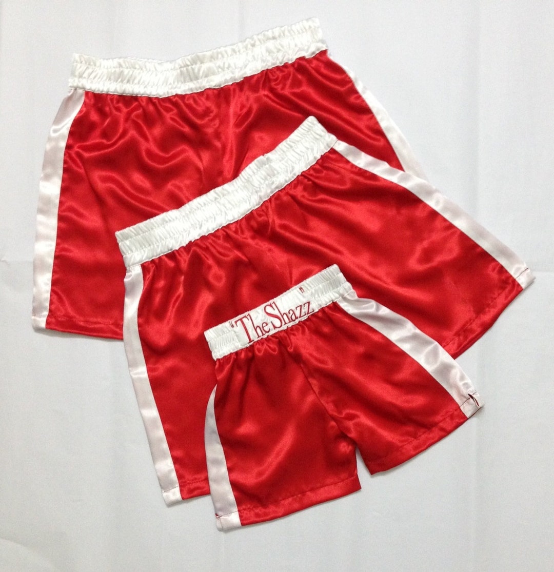 K3-CUSTOM Made and PERSONALIZED Satin Boxing Shorts Boxing Trunks for ...