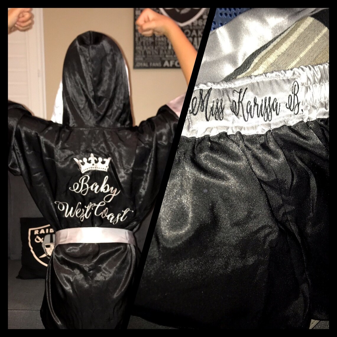 K3-custom Made Satin Baby BOXING Robe Trunk Set Boxing Outfit - Etsy