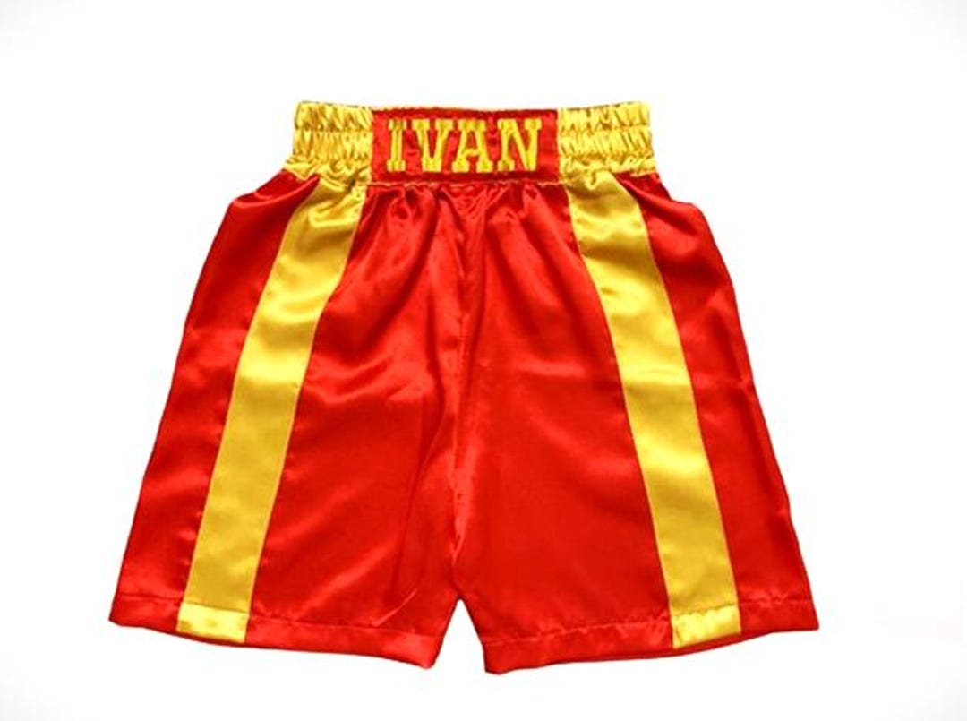 Custom Made and Personalized Satin Boxing Shorts Boxing Trunks for ...