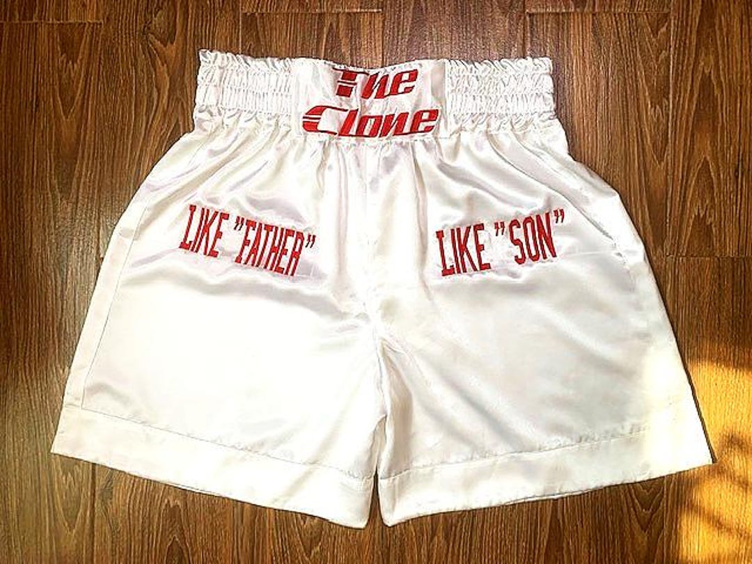 Personalized Silk Satin Men Boxing Shorts and Custom Embroidered Boxing ...