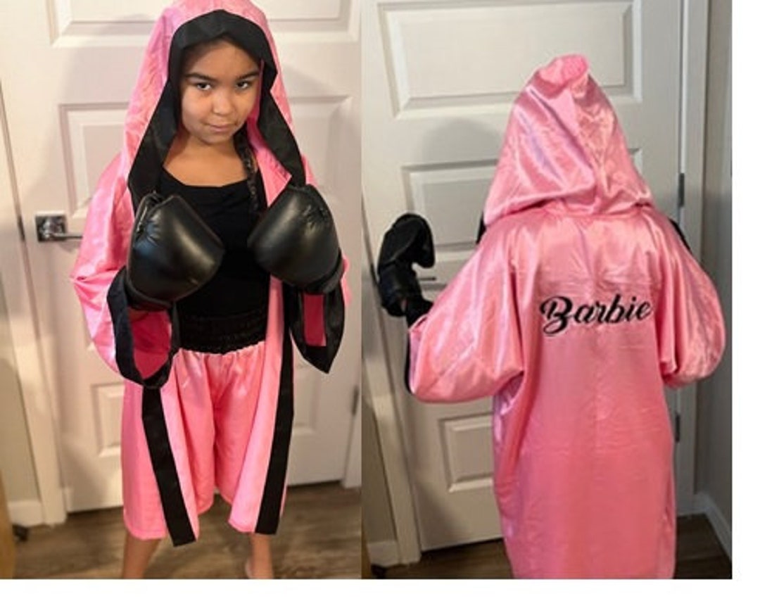 K3-CUSTOM Made Satin Baby BOXING Robe Trunk Set Boxing Outfit ...