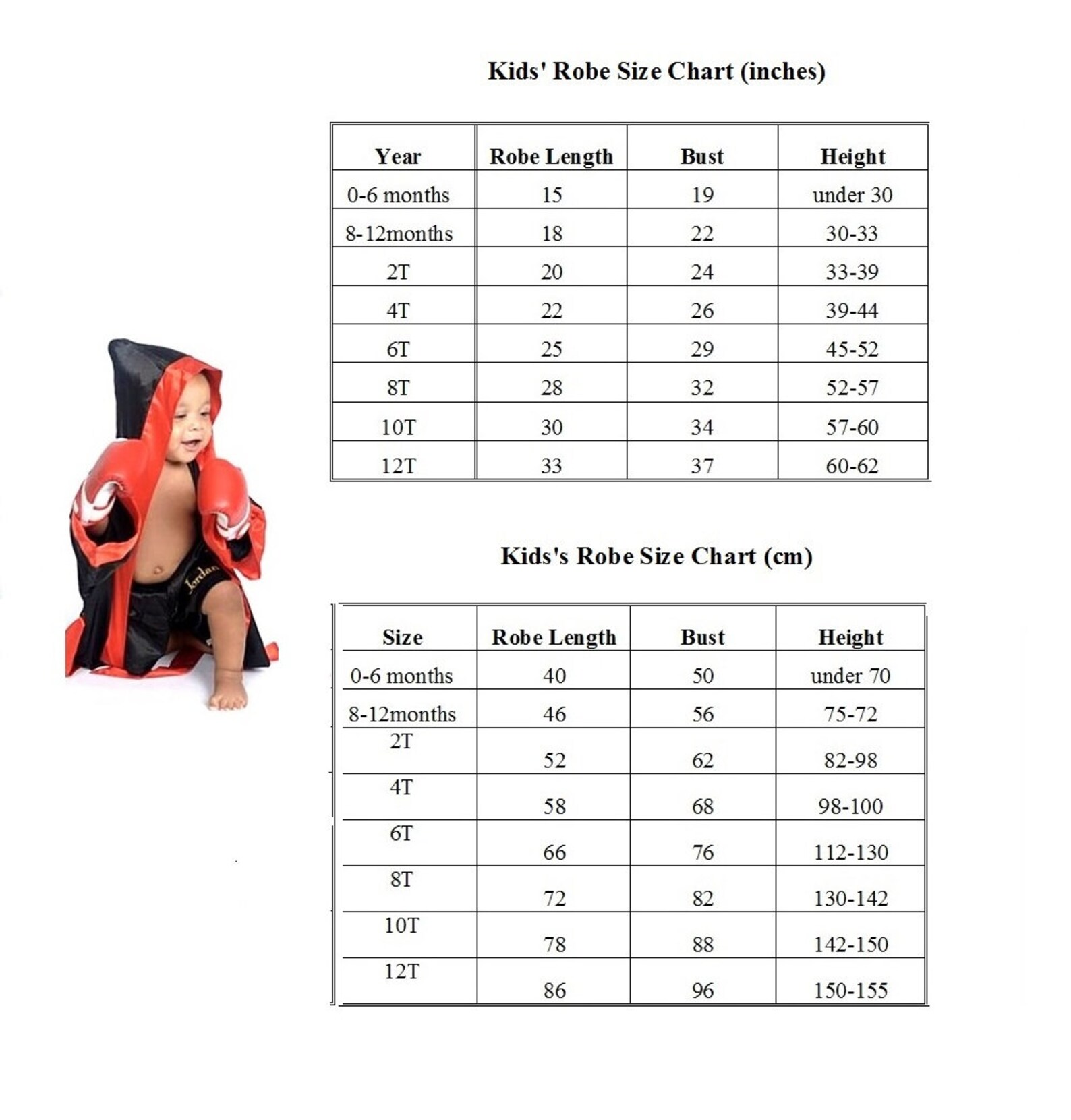 K3-custom Made Satin Baby BOXING Robe Trunk Set Boxing Outfit - Etsy