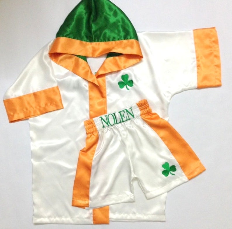 CUSTOM Made NATIONAL FLAG Boxing Robe Trunk Set Boxing Outfit - Etsy
