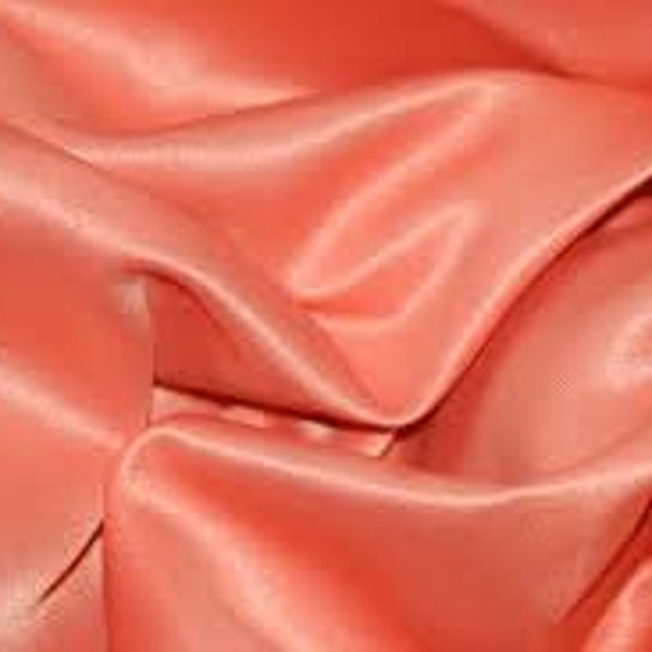 Coral Silk Fabric - Etsy
