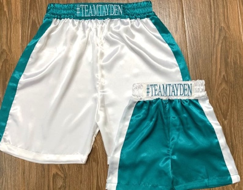 Personalized Satin Boxing Shorts Boxing Trunks for Adult and Kids ...