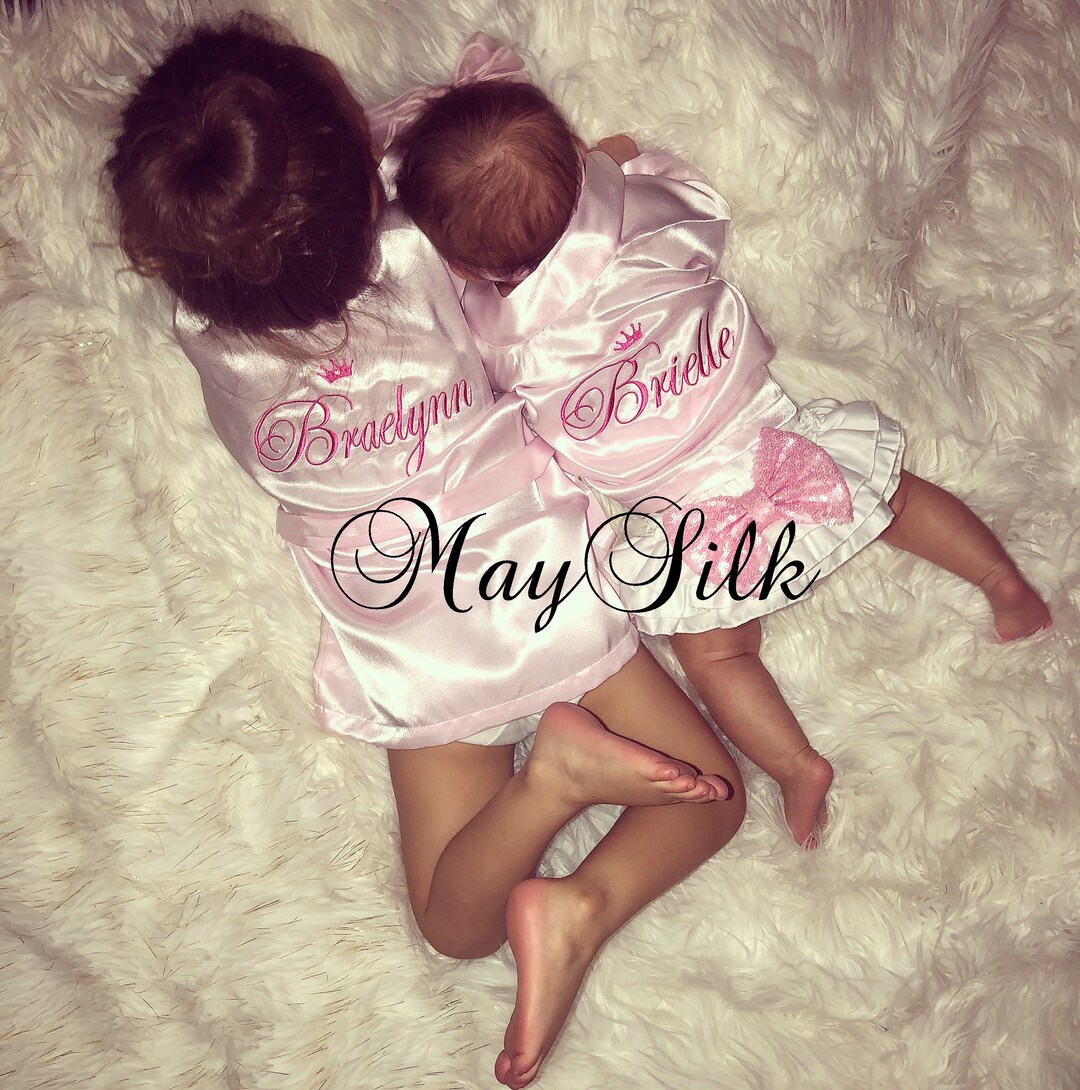 Kids Robes Flower Girl Robes Satin Robes Personalized Robes Bridal ...