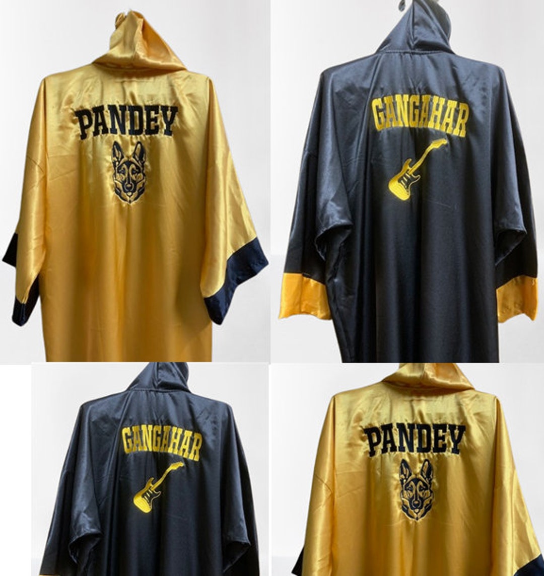 Custom Embroidered Boxing Robes, Custom Made Robes, Personalized Robes ...