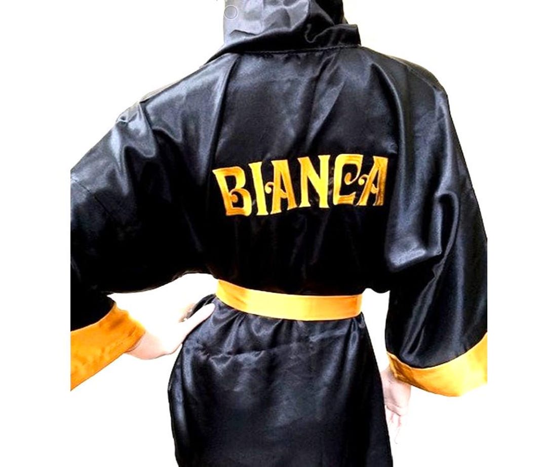Custom Embroidered Boxing Silk Satin Robes/personalized Boxing Robes ...