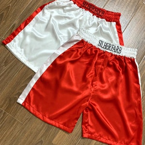 Custom Made and Personalized Satin Boxing Shorts Boxing Trunks for ...