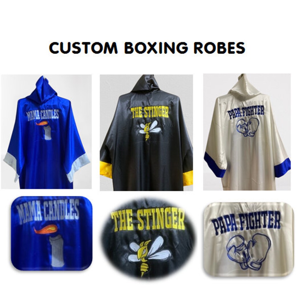 Adult Boxing Silk Satin Robes Custom Made Robes Personalized Robes ...