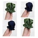 Custom Military Green Silk Hair Bun Reversible Silk Satin Navy Bun ...