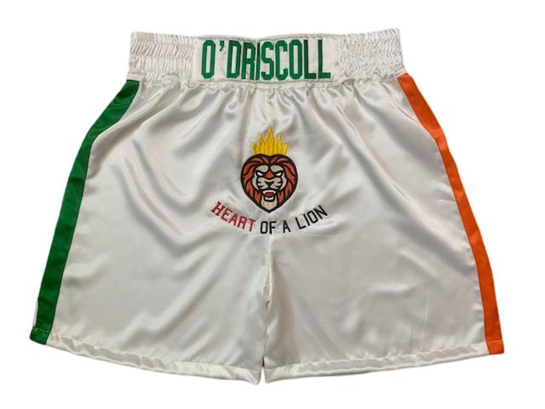 CUSTOM Boxing Shorts Silk Satin and Embroidered Men Silk Boxing Shorts ...