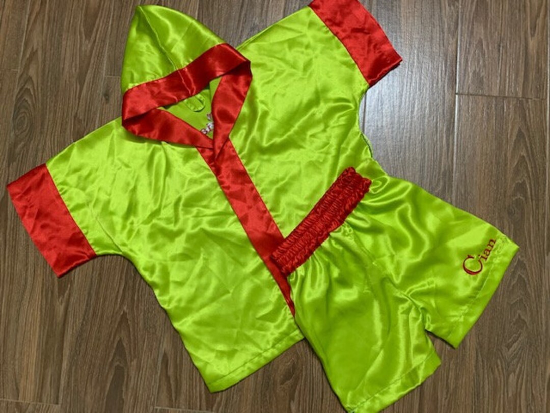CUSTOM Made Satin Baby BOXING Robe & Trunk Set Boxing Outfit ...