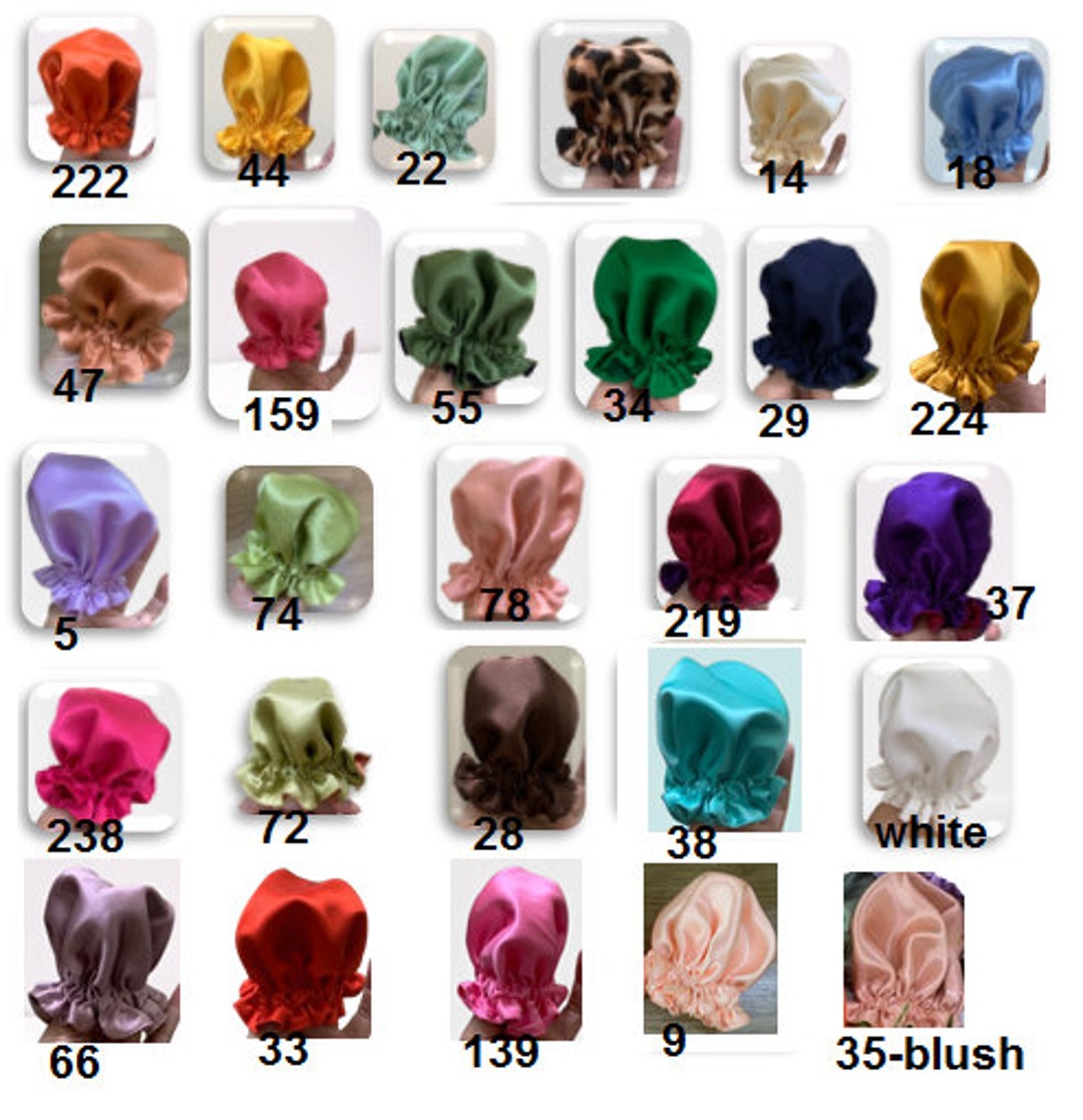 Custom Made Silk Satin Beaut Hair Bun Cover, Silk Satin Hair Bun Holder ...