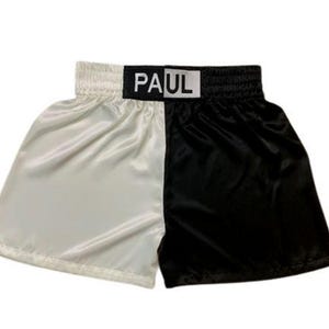 CUSTOM Embroidered and Personalized Silk Boxing Shorts Boxing Trunks ...