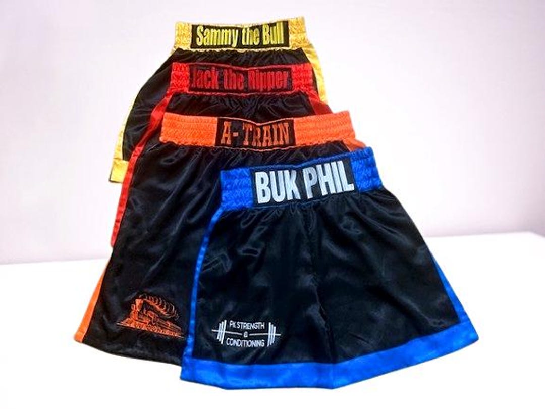 CUSTOM Men Boxing Shorts and Kids Boxing Trunks, Personalized ...