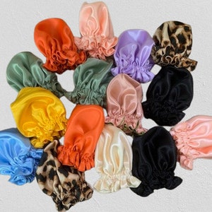 Custom Made Silk Satin Beaut Hair Bun Cover, Silk Satin Hair Bun Holder ...