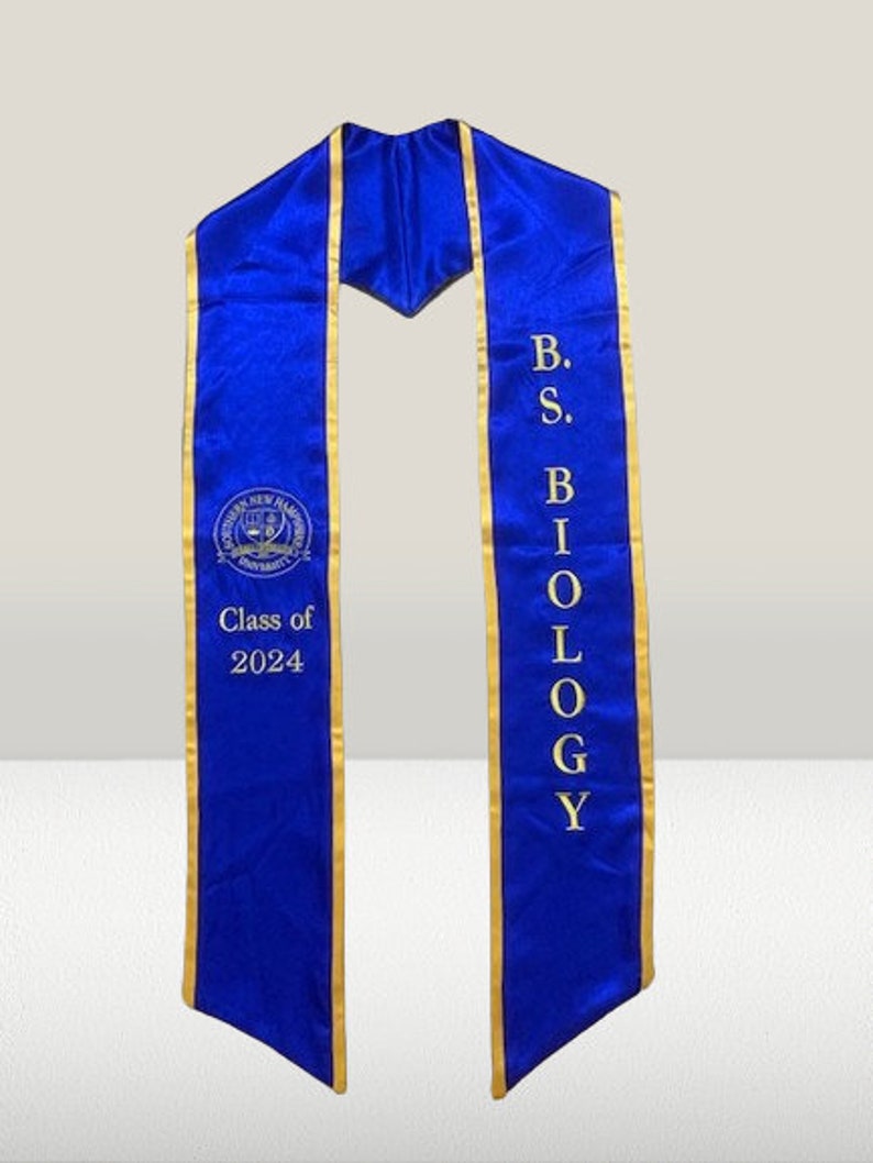Custom Graduation Trimmed Stoles, Trimmed Graduation Stoles, Silk Satin ...