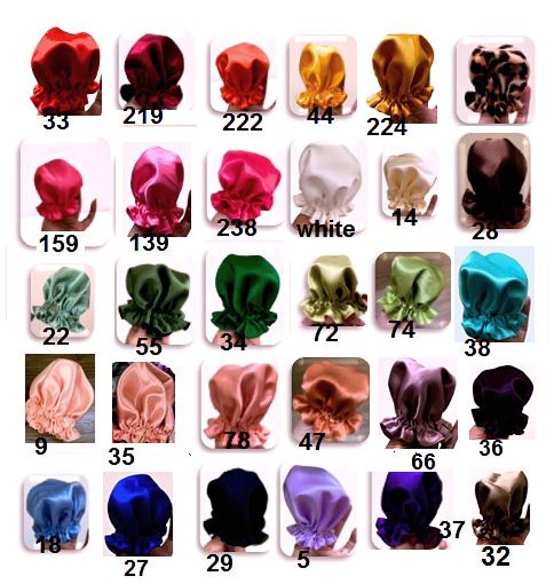 Custom Made Silk Satin Beaut Hair Bun Cover, Silk Satin Hair Bun Holder ...