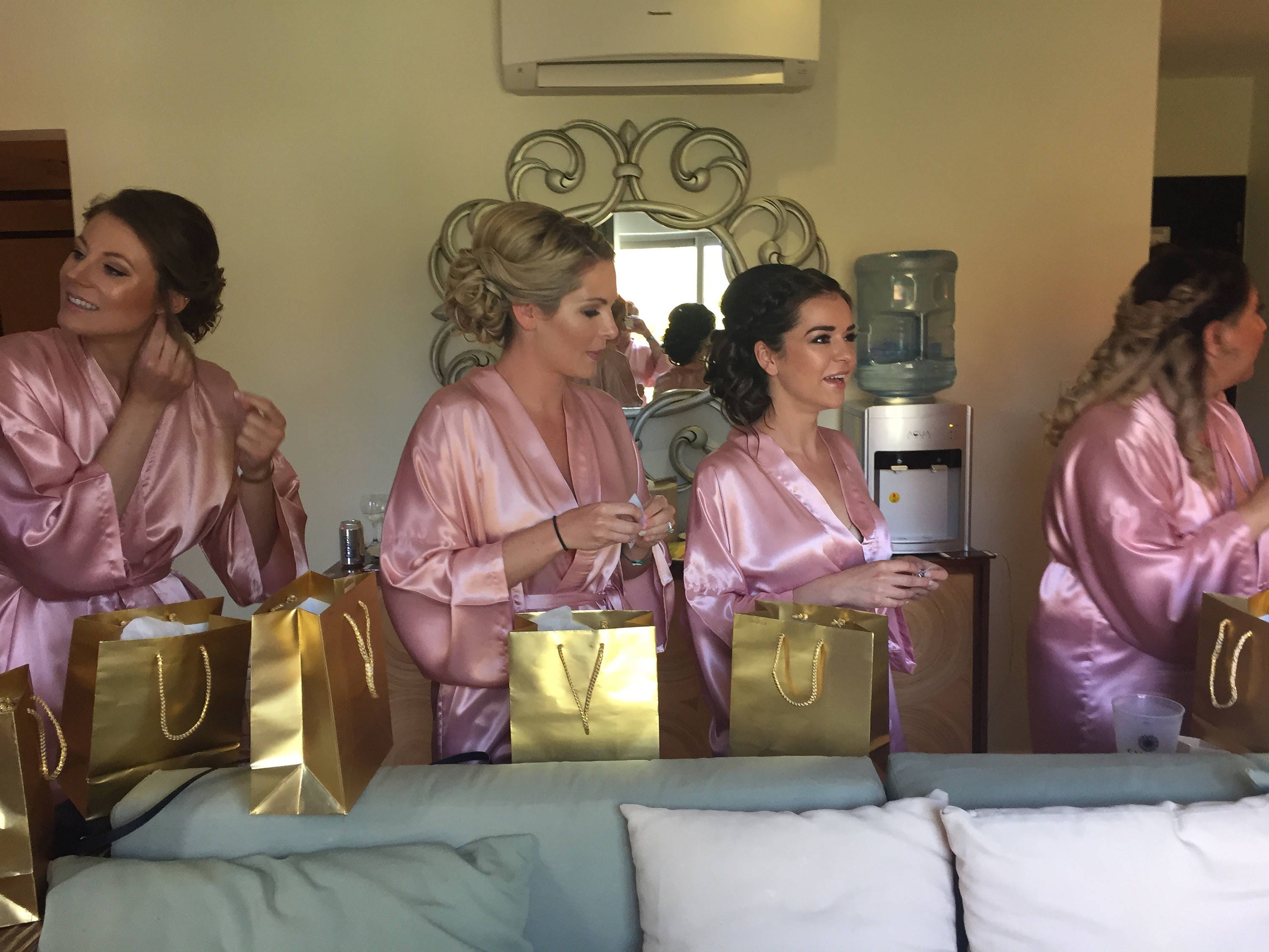 Silk Satin Blush Rosa Rosa Rosa rosa pálido rosa brillante - Etsy México