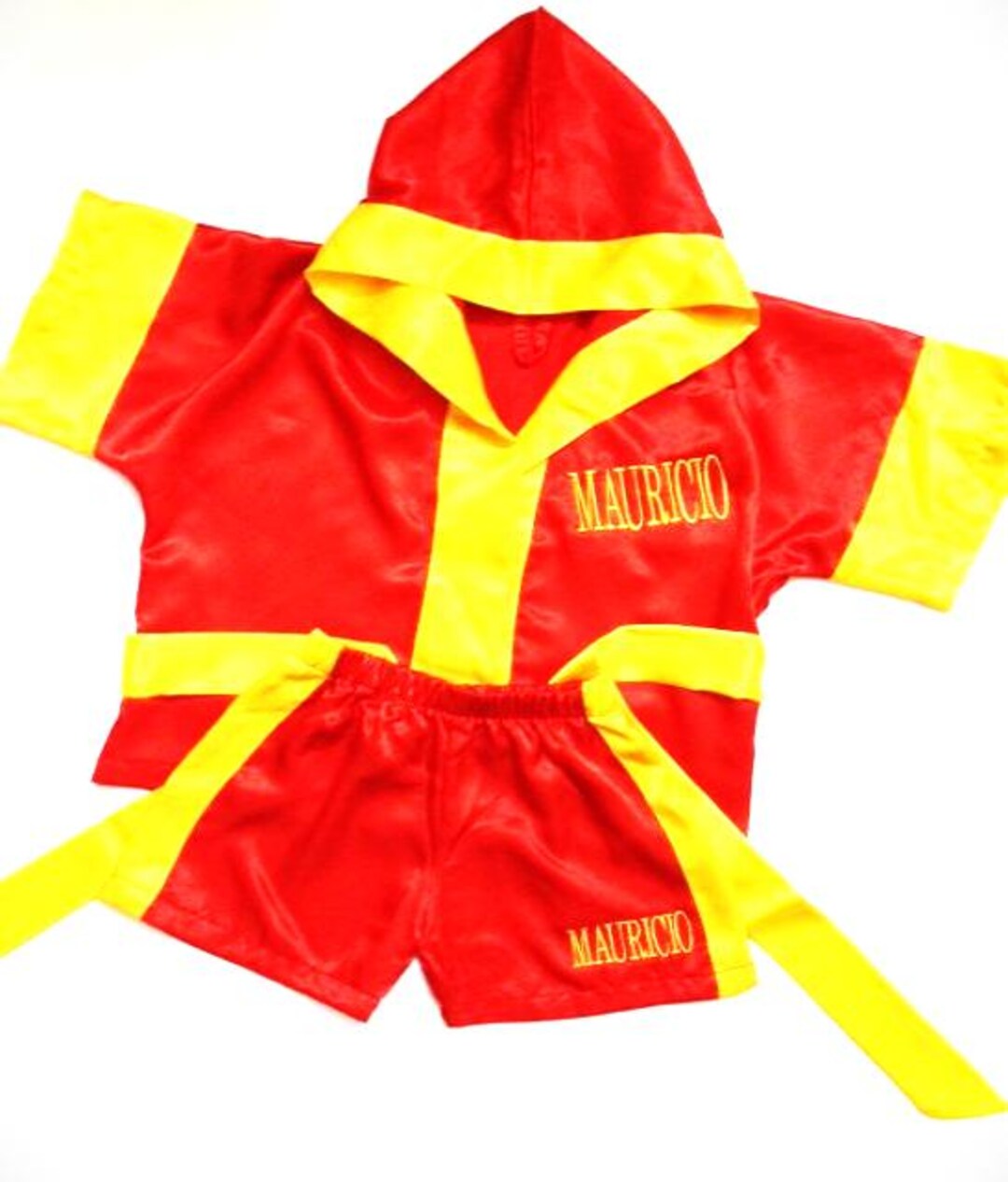 K1-CUSTOM Made Satin Baby BOXING Robe Trunk Set Boxing Outfit ...
