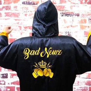 Custom Embroidered Boxing Robes Custom Made Robes Personalized Robes ...