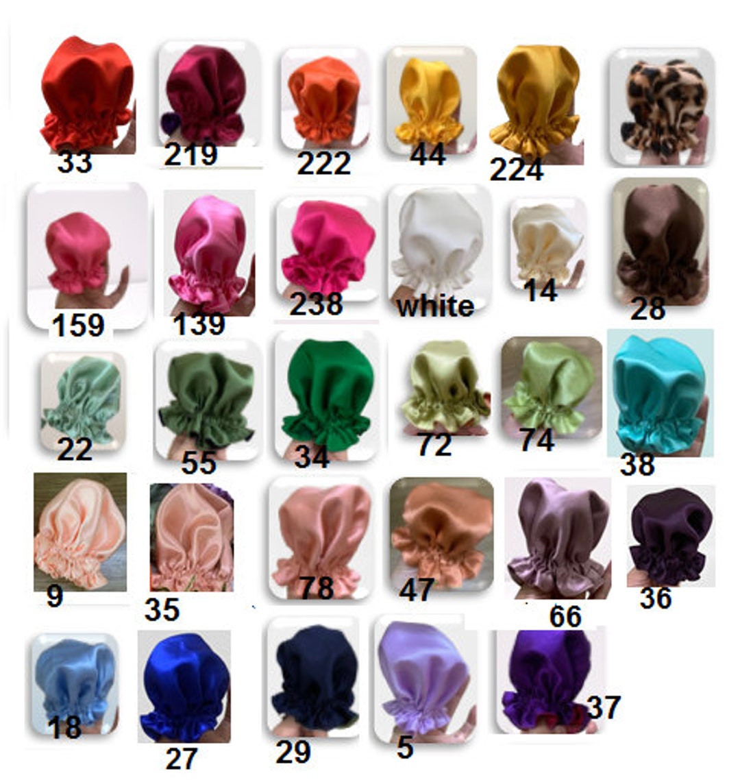 Custom Made Silk Satin Beaut Hair Bun Cover, Silk Satin Hair Bun Holder ...