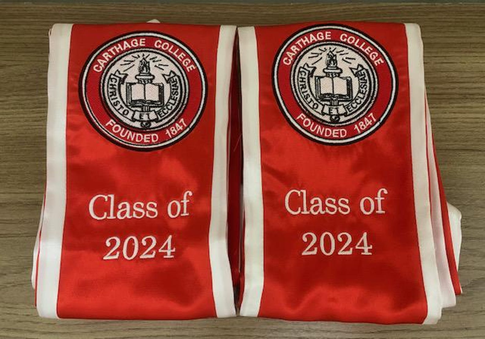 Custom Graduation Trimmed Stoles, Trimmed Graduation Stoles, Silk Satin ...