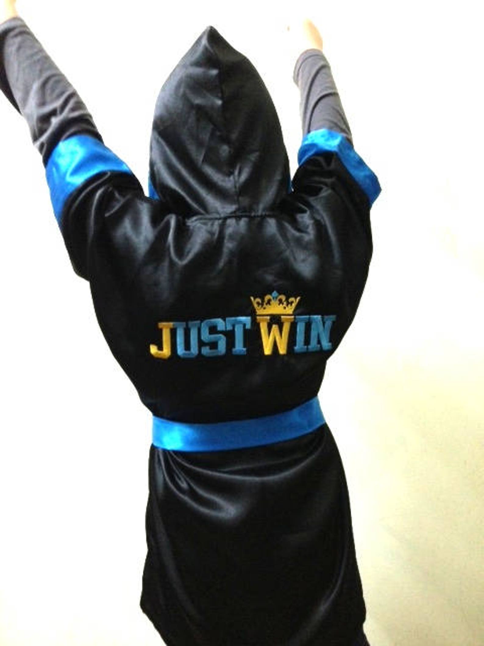 Custom Made Little Fighter Outfit Boxing Robe Kids Boxing Fighter Set ...