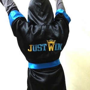 Custom Made Little Fighter Outfit Boxing Robe Kids Boxing Fighter Set ...
