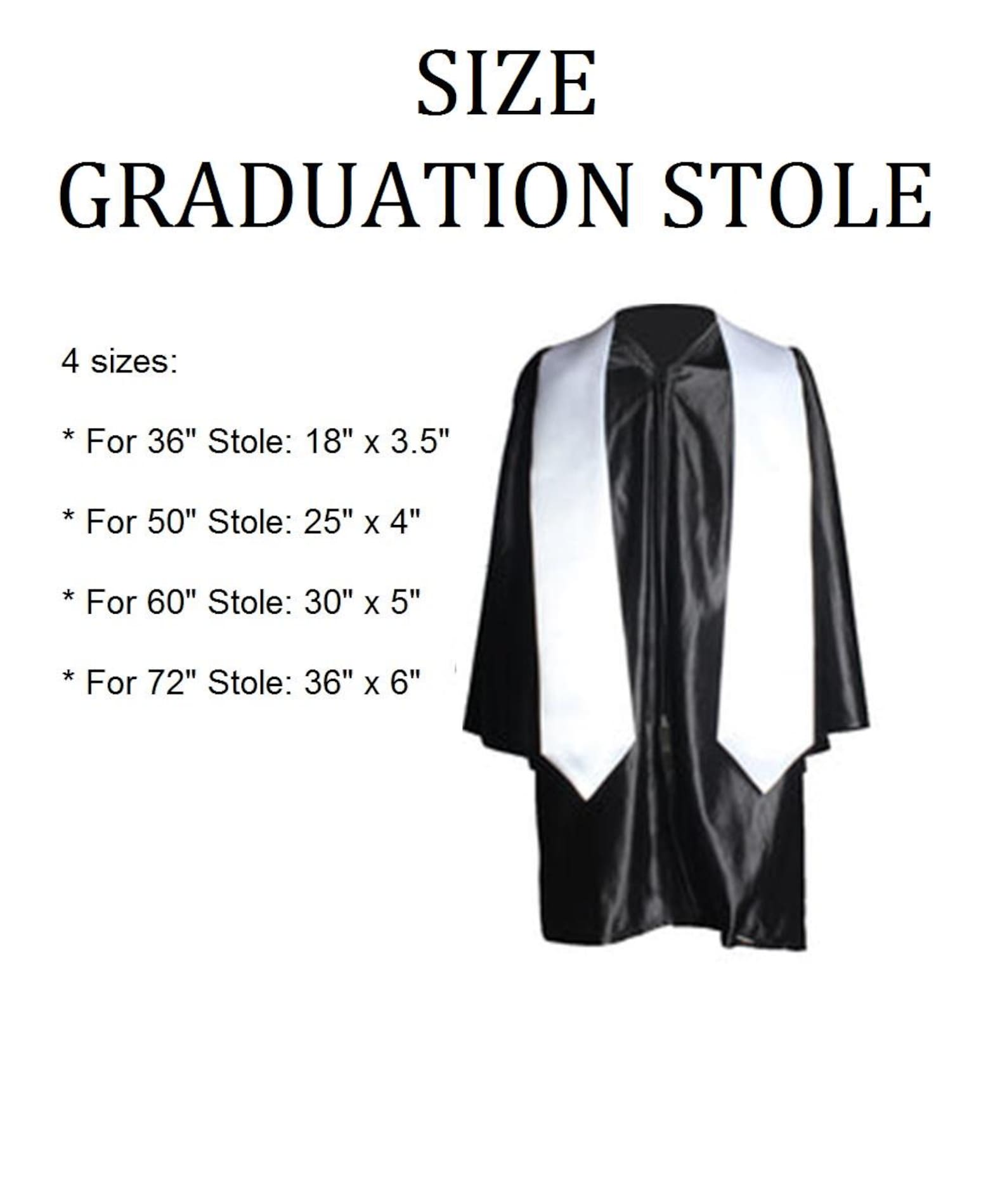 Student Athlete Graduation Stole 72” Personalized Satin Grad Sash for ...