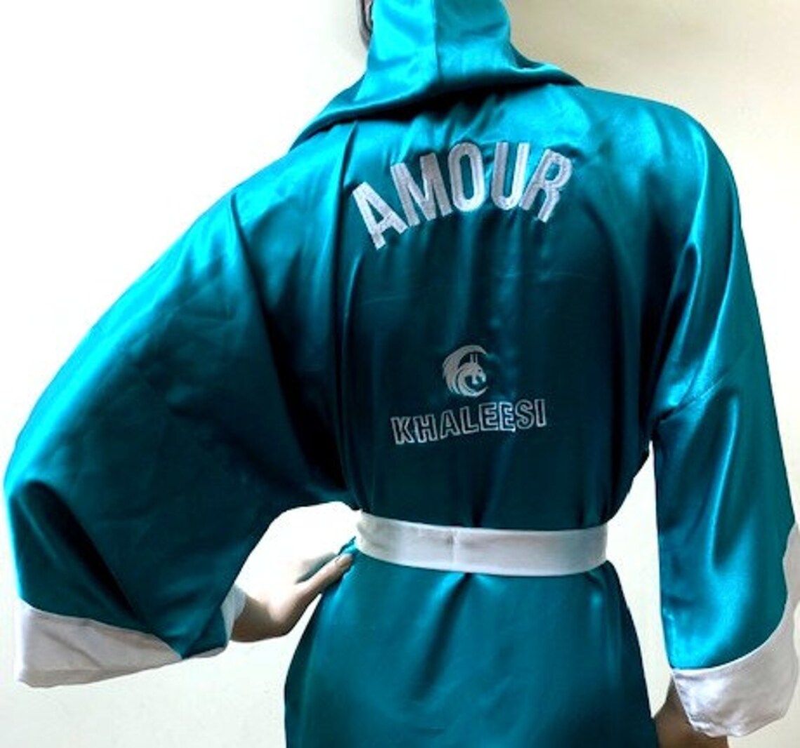 Adult Boxing Silk Satin Robes Custom Made Robes Personalized - Etsy
