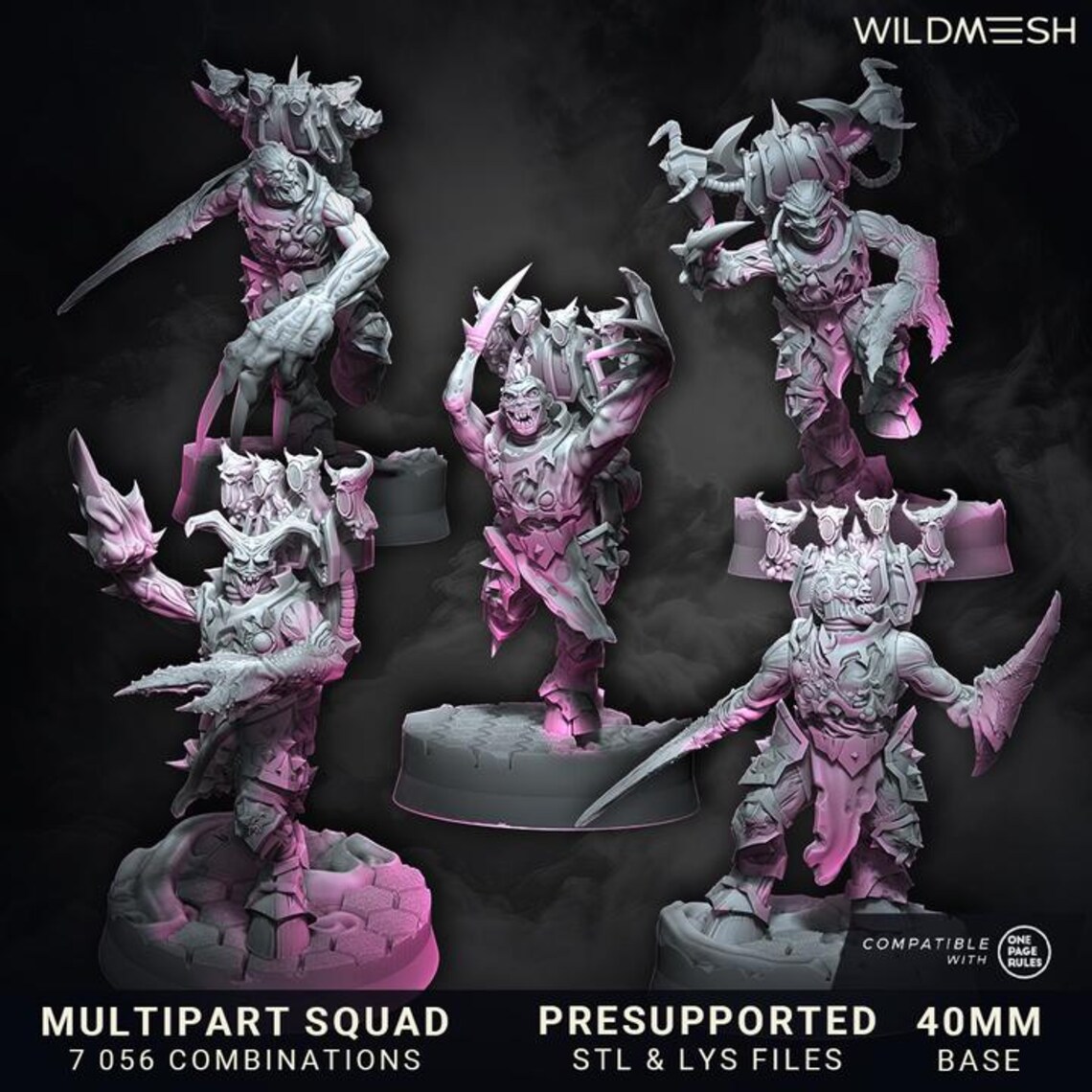 Chaos Excess - Possessed Gladiator Squad – Grimdark Resin Proxies | 3D ...