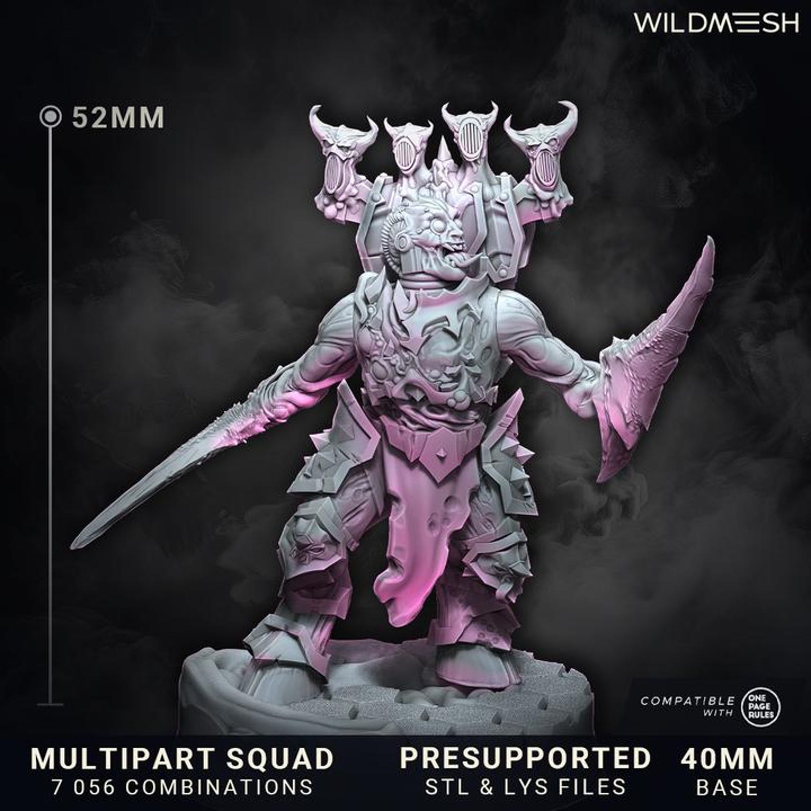 Chaos Excess - Possessed Gladiator Squad – Grimdark Resin Proxies | 3D ...