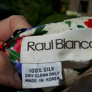 1980S Pure Silk Floral Raoul Blanco Jacket - Etsy