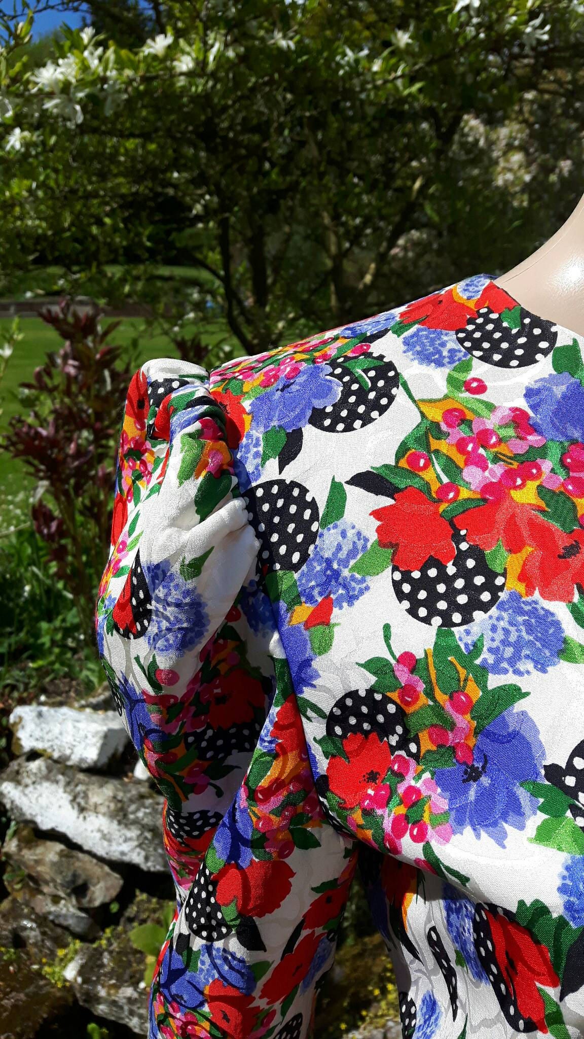1980S Pure Silk Floral Raoul Blanco Jacket - Etsy