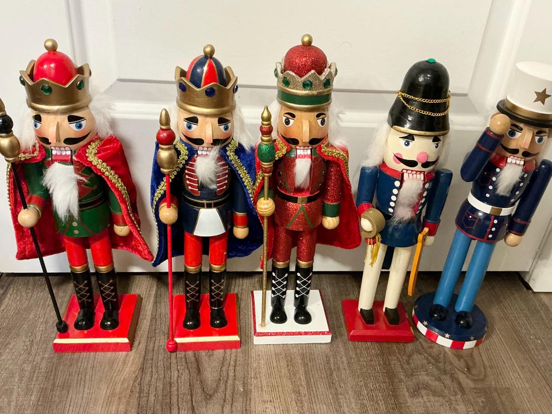 German Style Wooden Nutcracker Figurines 5 Different Styles to Choose ...
