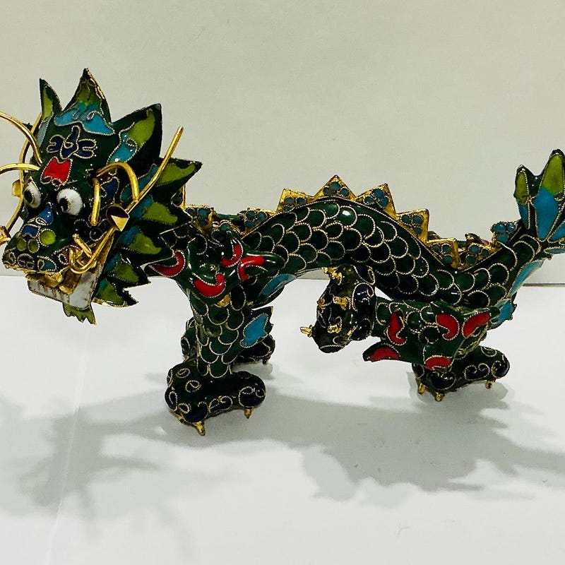 Large Cloisonne Dragon - Etsy