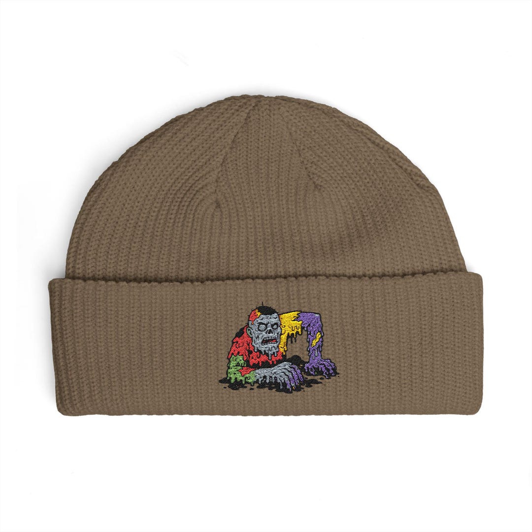 Colorful Melty Zombie Bolt Cult Cuff Beanie - Etsy
