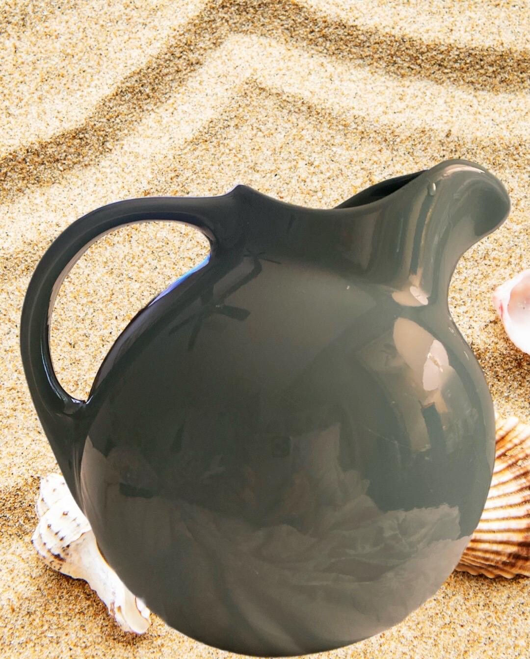 Vintage Hall China Pitcher – Teal Mid-century Modern Beauty (model 633 ...
