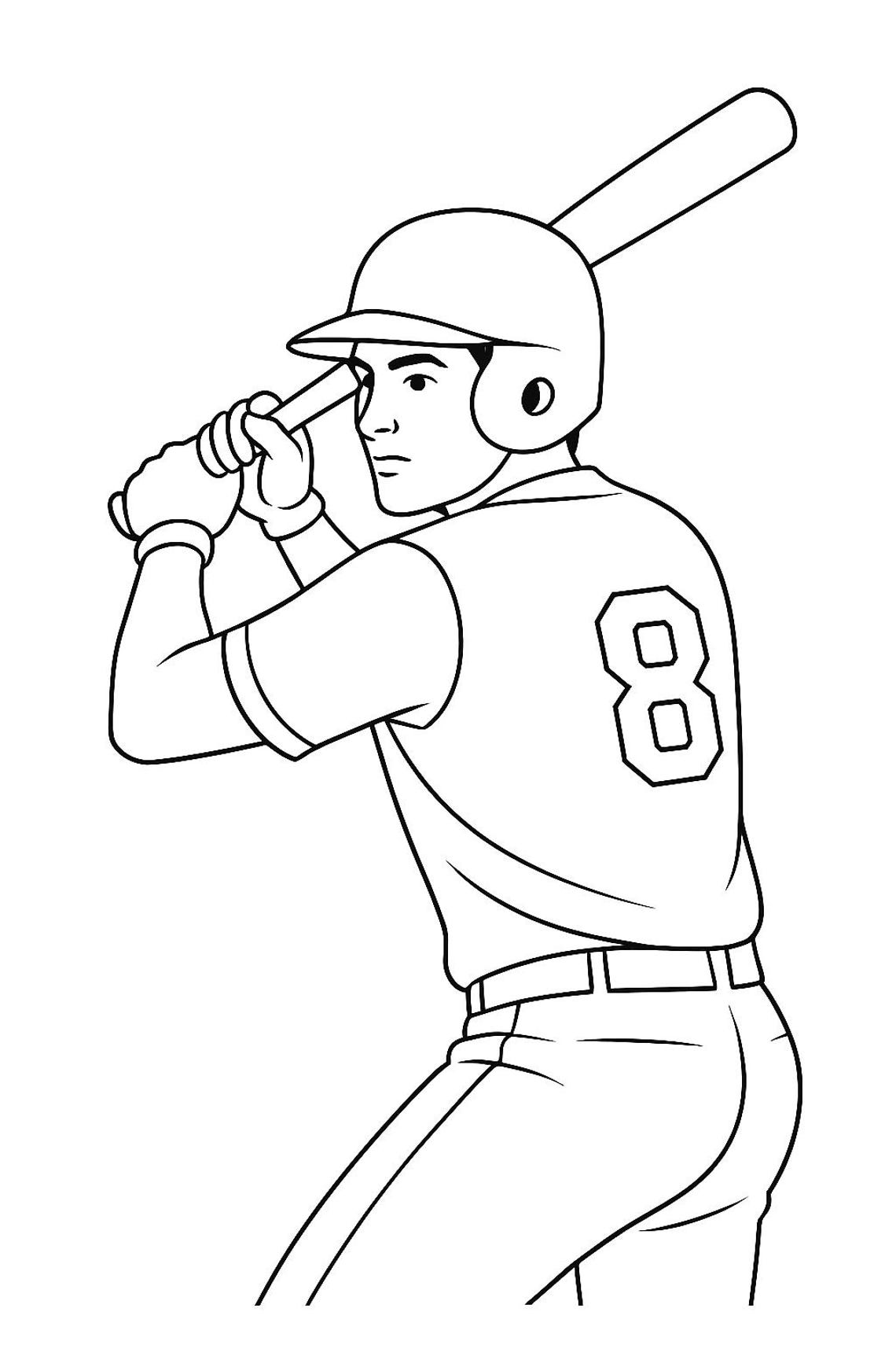 Baseball Coloring Pages – All Ages Printable & Digital | Line Art Pages ...