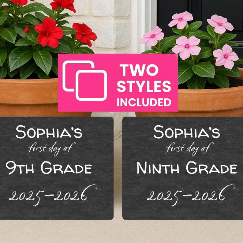 First Day of School Sign | Printable 9th Grade / Ninth Grade Sign ...
