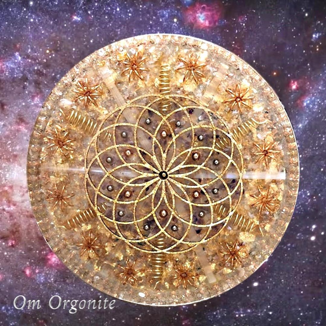 Seed of Life Torus & Spiral Energy Charging Plate - Etsy
